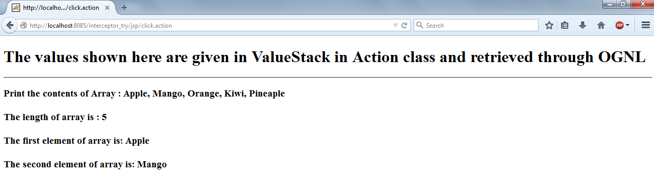 OGNL, Object Graph Navigation Language | Struts Tutorial by Wideskills